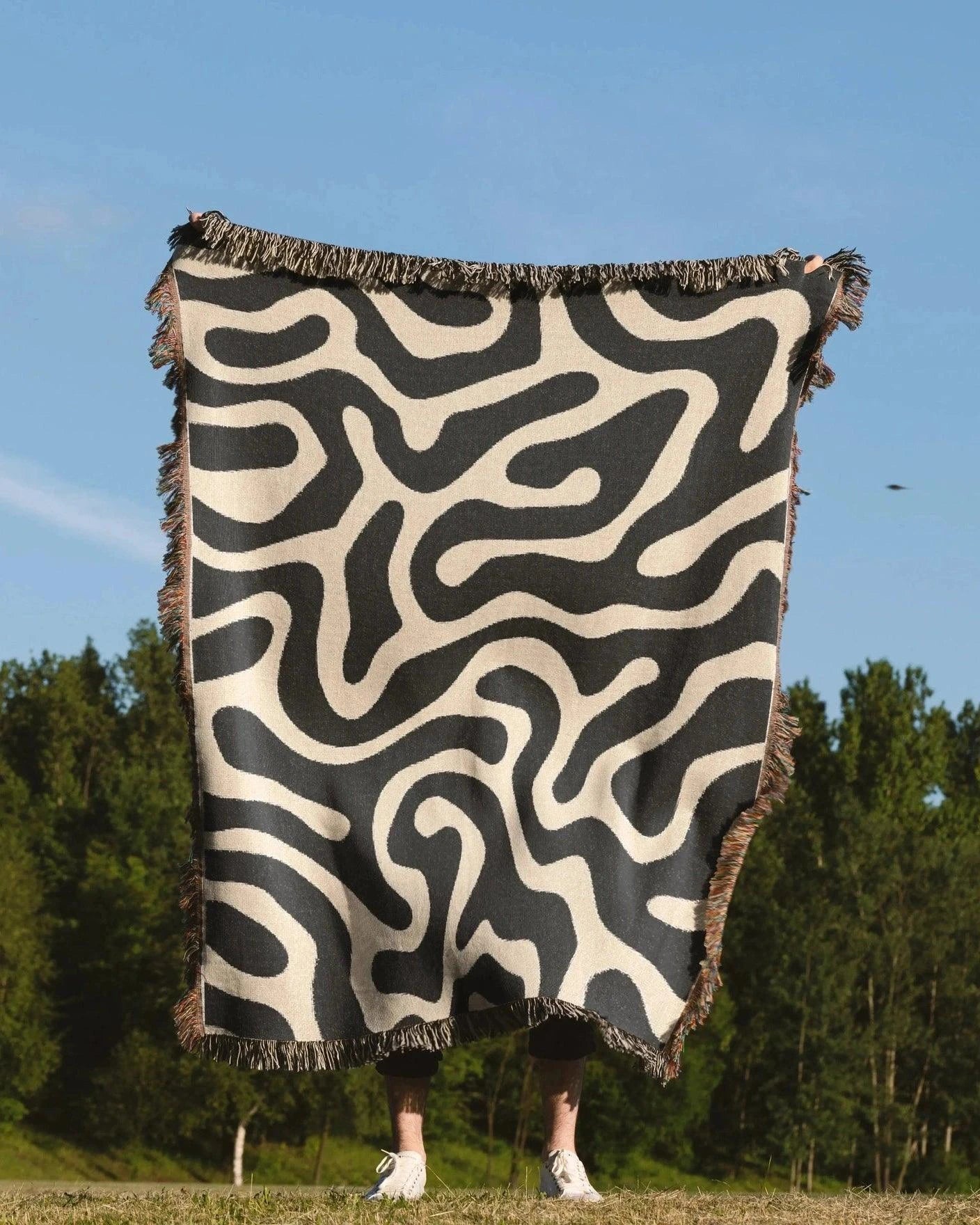 Maze Path Throw Blanket | imperf